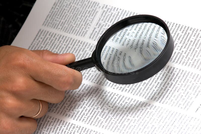 Magnifier in hand stock photo. Image of icon, loupe, looking - 8045026