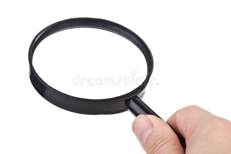 Magnifier in hand stock photo. Image of instrument, macro - 8045026