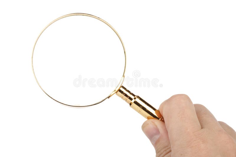 Magnifier in hand stock photo. Image of instrument, macro - 8045026
