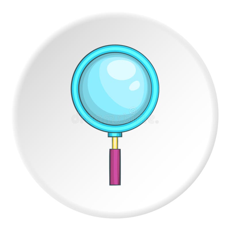 Magnifier Icon, Cartoon Style Stock Vector - Illustration of magnifier ...