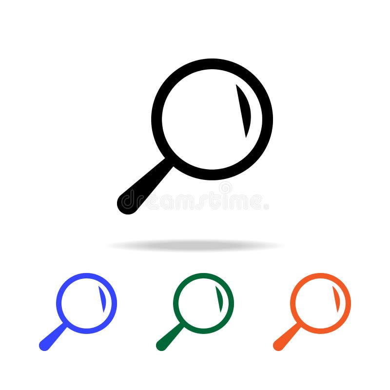 Magnifier Icon. Elements of Simple Web Icon in Multi Color. Premium ...