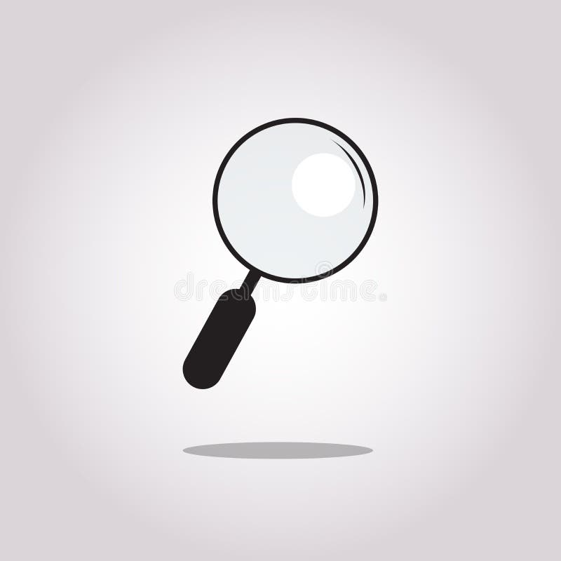 Magnifier Icon. Flat Illustration of Magnifier Vector Icon for Web ...