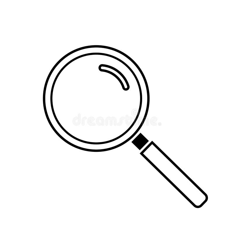 Magnifier Icon. Logo stock vector. Illustration of analyzing - 155165229