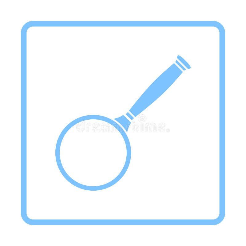 Magnifier Icon stock vector. Illustration of design - 211908607