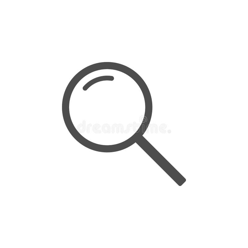 Magnifier Icon. Search Icon, Sign. Vector Illustration on the White ...