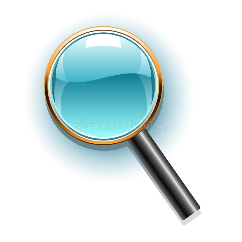 Magnifier icon - vector stock vector. Illustration of clipart - 21722923