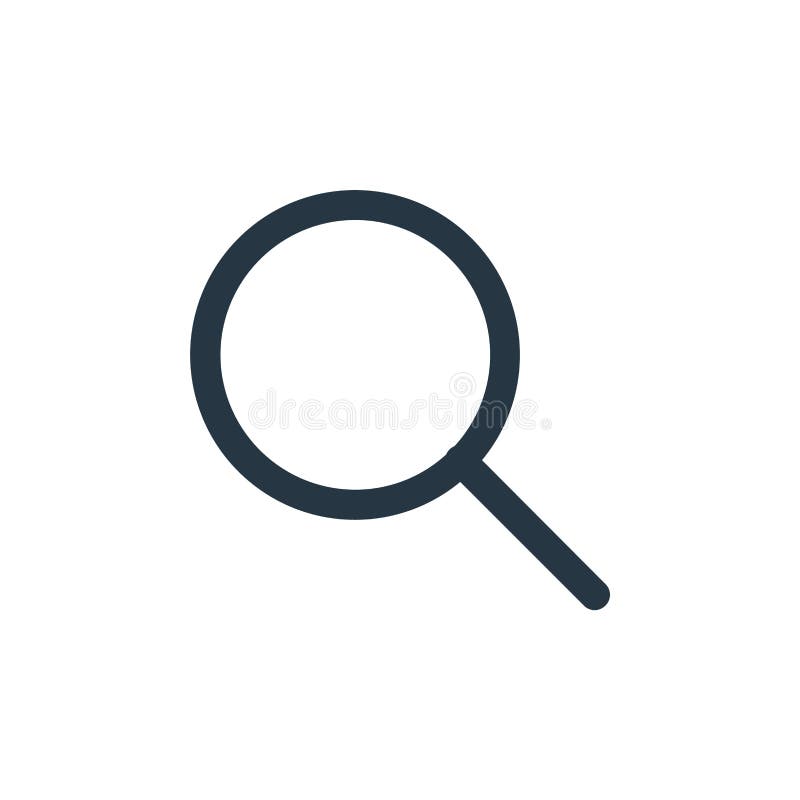 Magnifier Icon Vector from Ecommerce Ui Concept. Thin Line Illustration ...