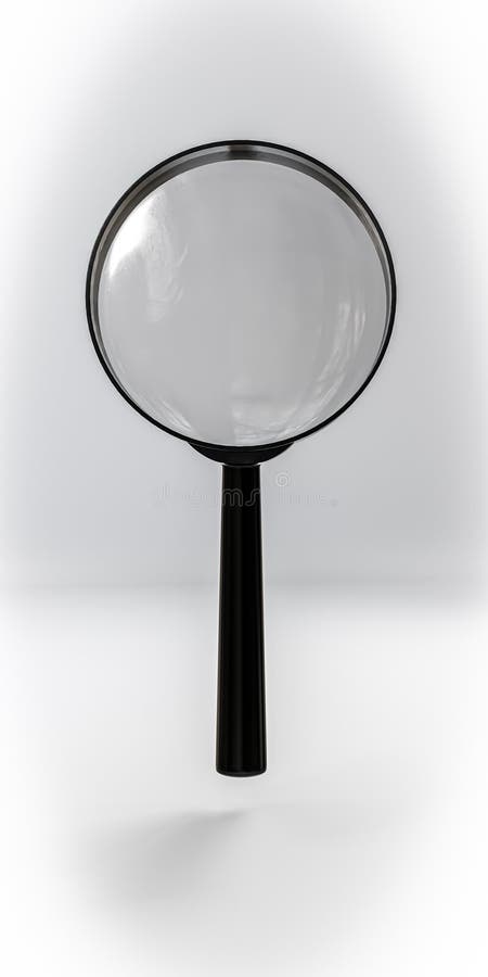Magnifier Isolated on Transparent Background Stock Illustration ...