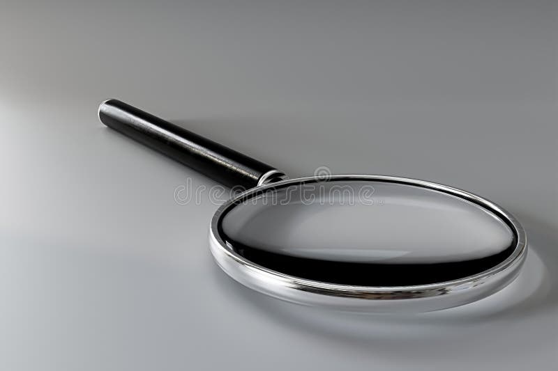 Magnifier Isolated on White Background Stock Image - Image of ...