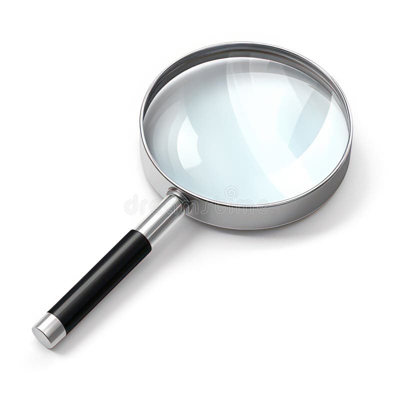 Magnifier Isolated on White Created with Generative AI. Object for ...