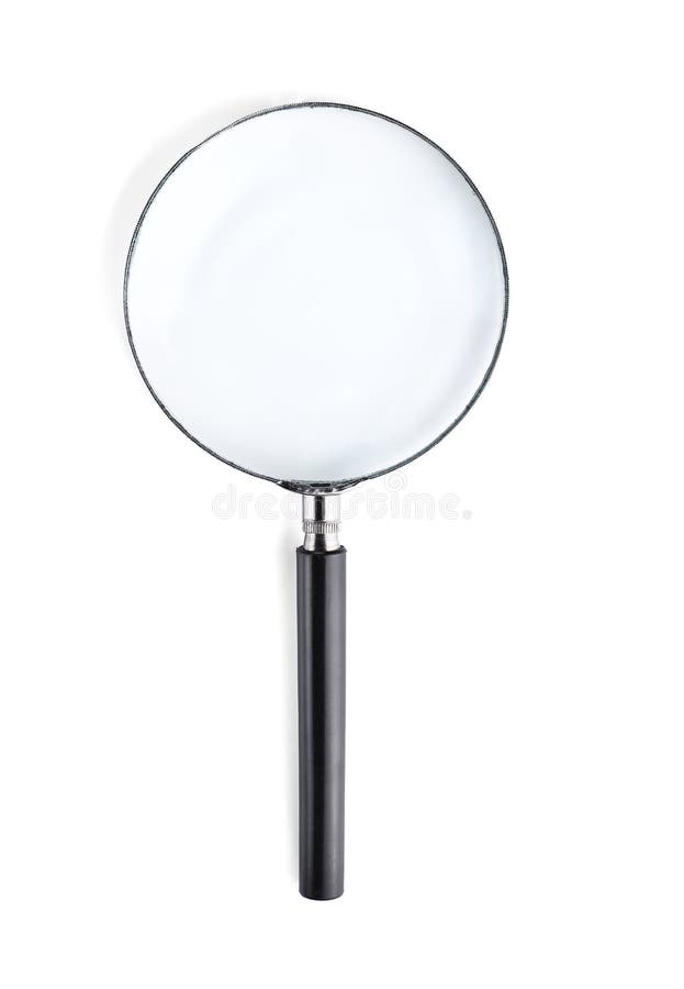 Magnifier or Magnifying Glass Isolated on White Background. Stock Photo ...