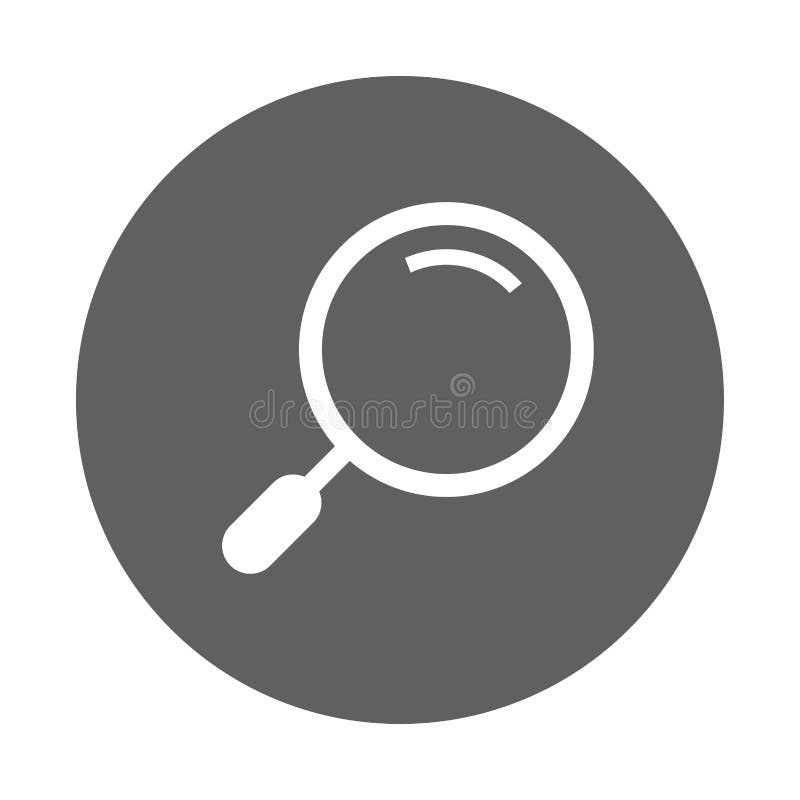 Magnifier, Magnifying, Search Icon. Gray Vector Graphics Stock Vector ...