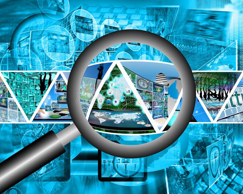 Magnifier stock illustration. Illustration of choice - 48403735