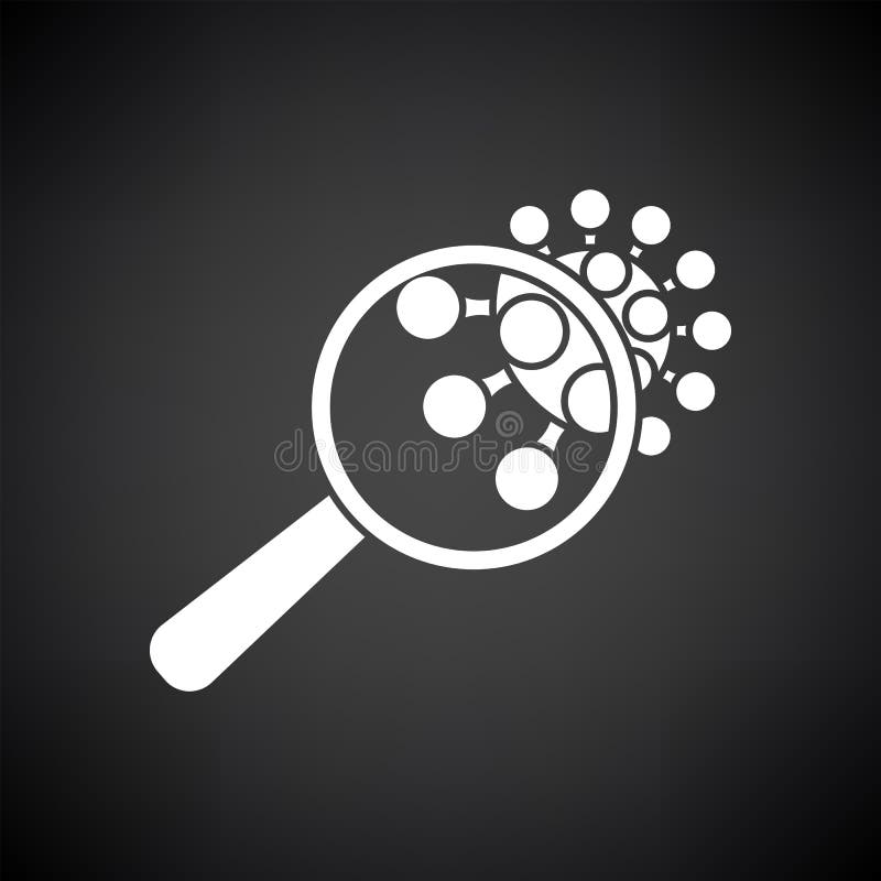 Magnifier Over Database Server Hand Drawn Outline Doodle Icon. Stock ...