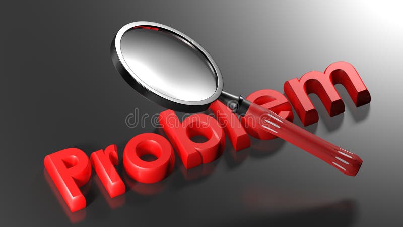 Magnifier Passing Over Write Problem Stock Illustrations – 8 Magnifier ...