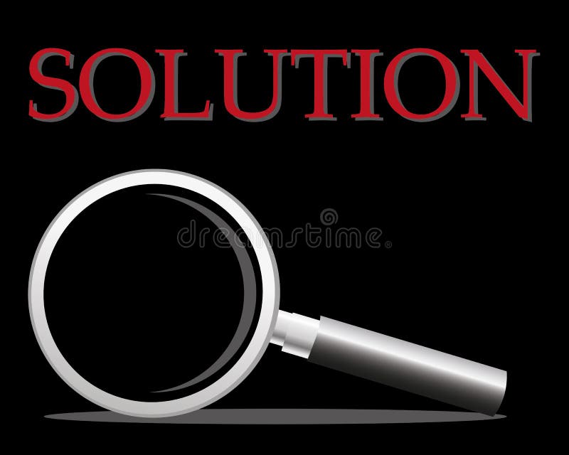 Magnifier stock vector. Illustration of optical, metal - 65887135