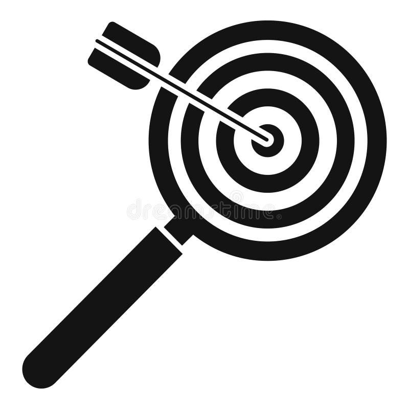 Magnifier Target Icon Simple Vector. Customer Hunter Stock Vector ...