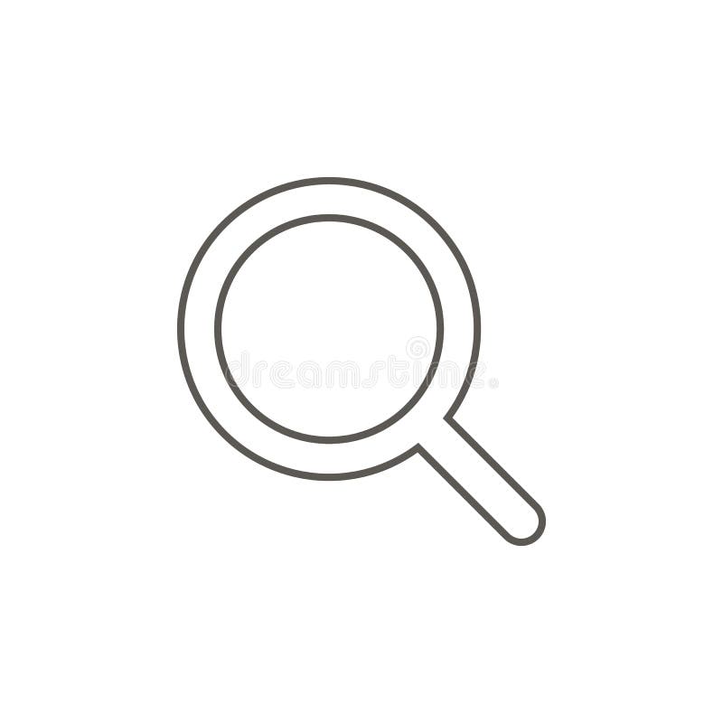 Magnifier Vector Icon. Simple Element Illustration from Map and ...