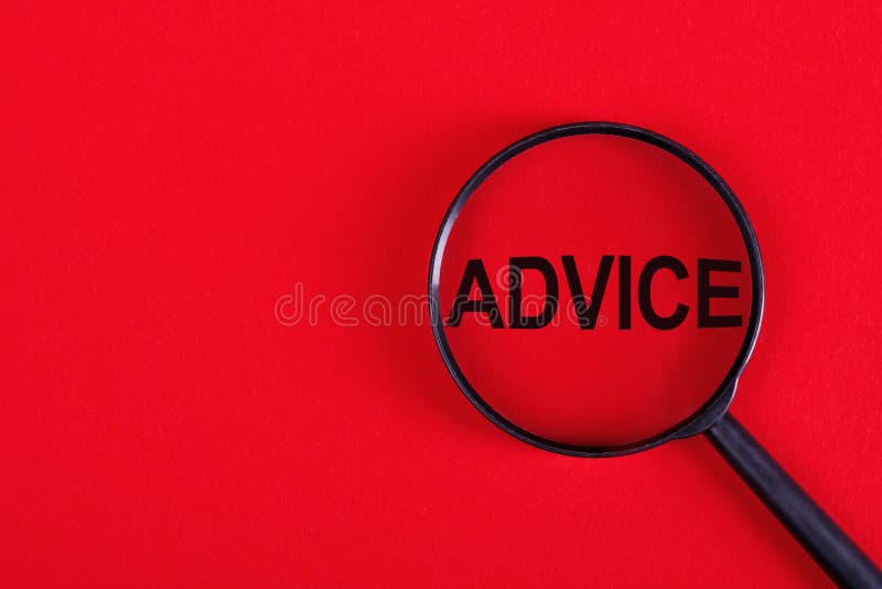 The Word Advice Close Up stock image. Image of advice - 113346643