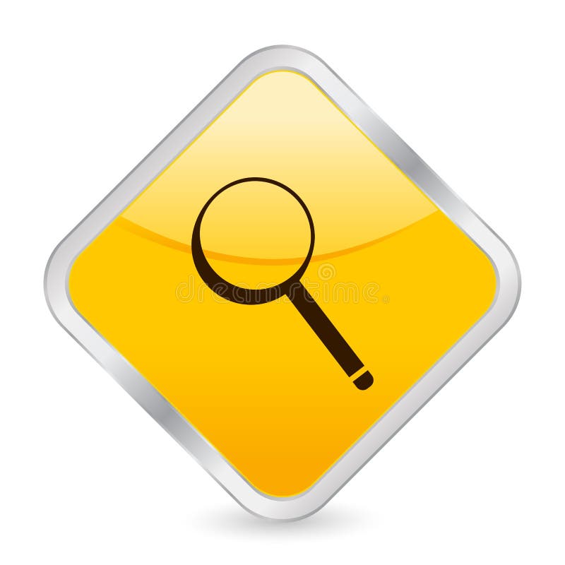 Info yellow square icon stock vector. Illustration of internet - 6170073