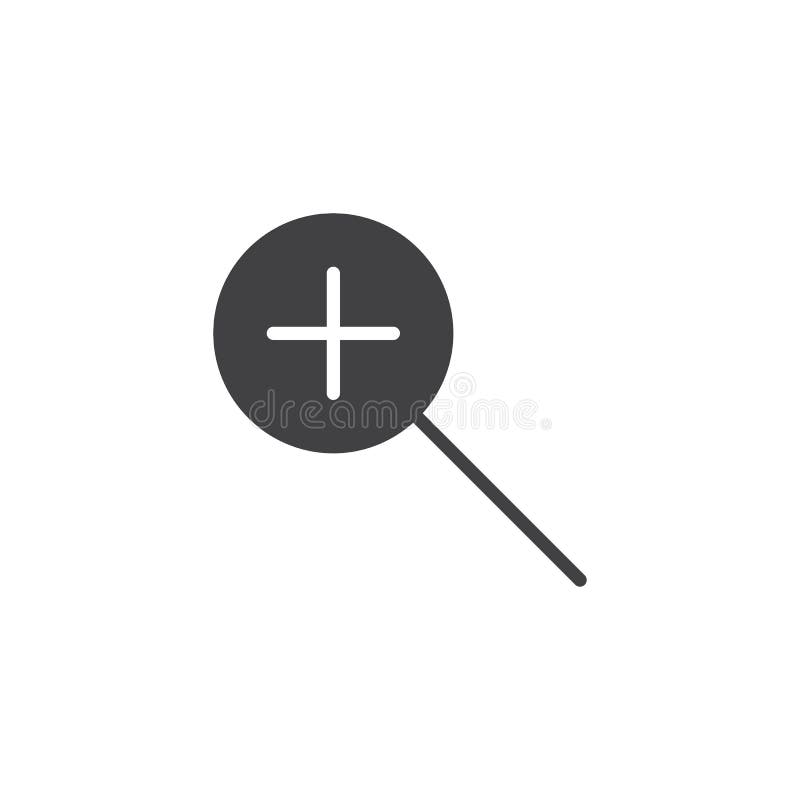 Magnifier zoom vector icon stock vector. Illustration of tool - 135284626