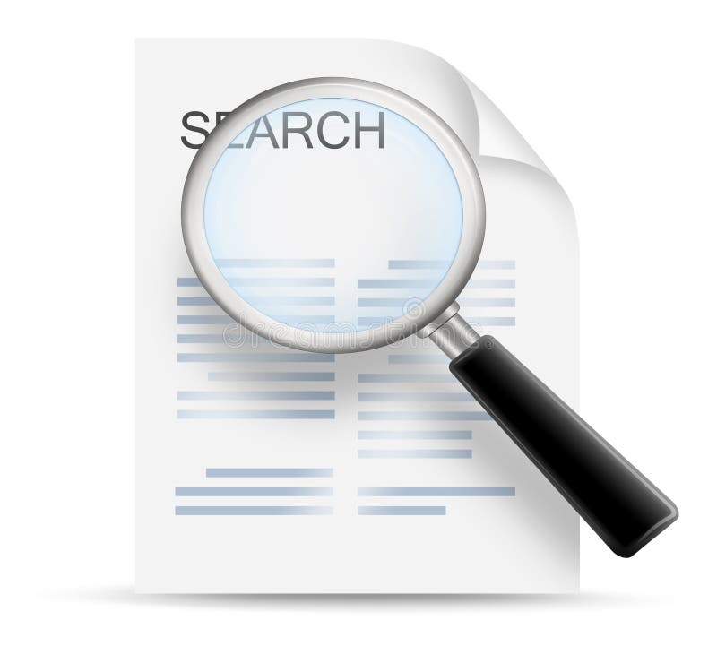 Magnifying Glass Over Word Look Stock Illustrations – 71 Magnifying ...