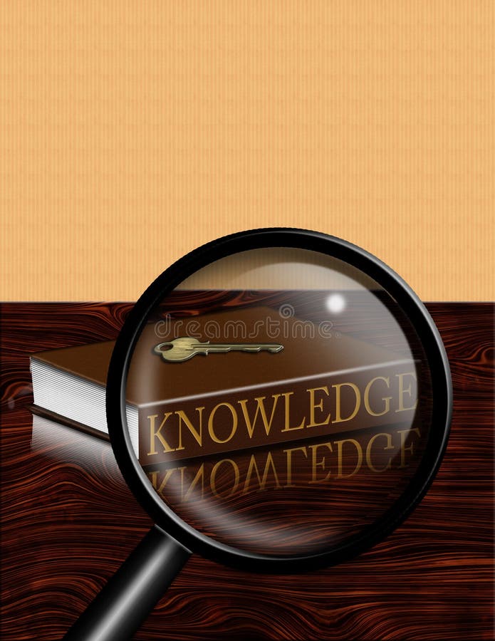 Knowledge is Key stock illustration. Illustration of metaphor - 2142509