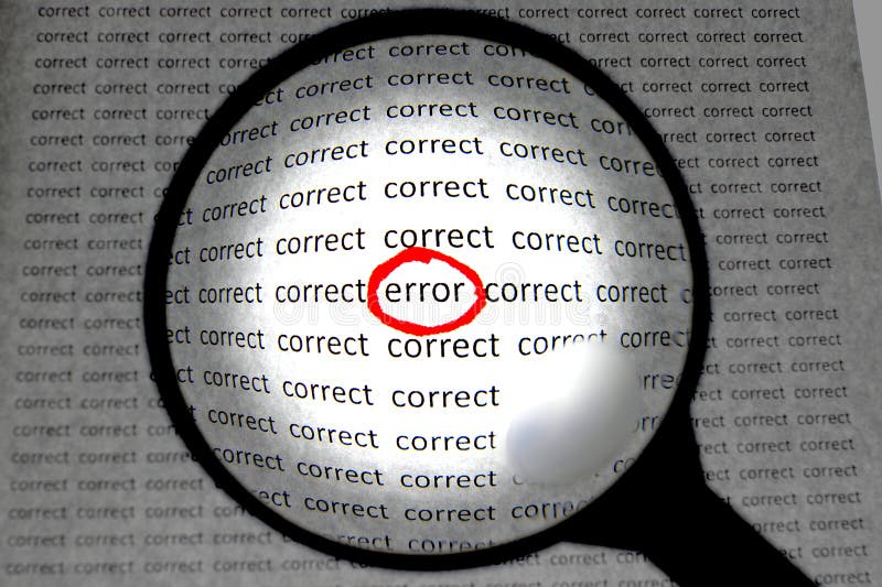 Searching for error stock photo. Image of concept, checked - 23798654