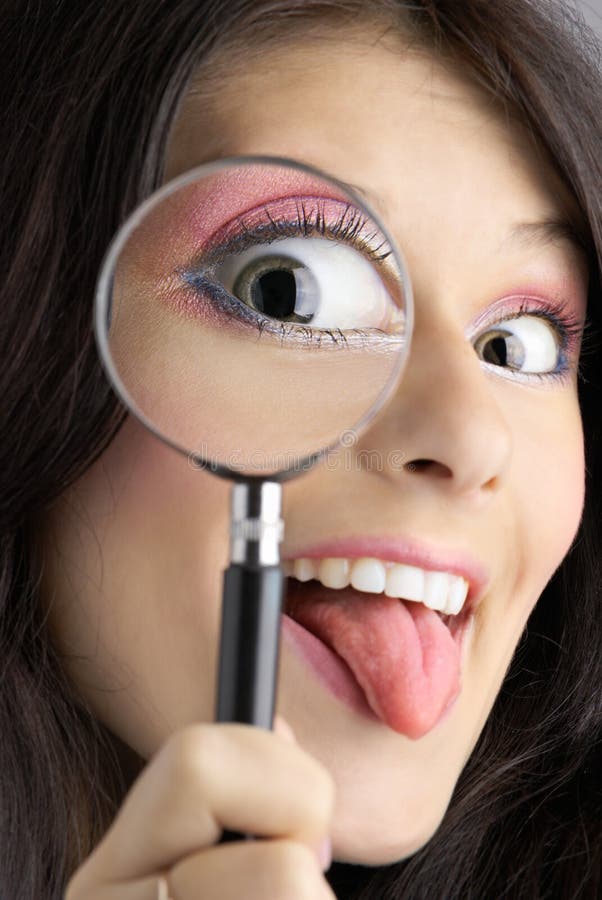 Magnifying glass focusing stock image. Image of graph - 12883611