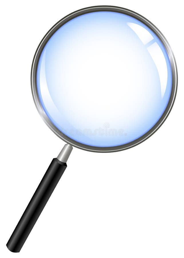 Realistic Vector Magnifying Glass Stock Vector - Illustration of ...