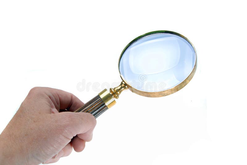 Magnifying glass stock photo. Image of finger, magnifier - 20812976