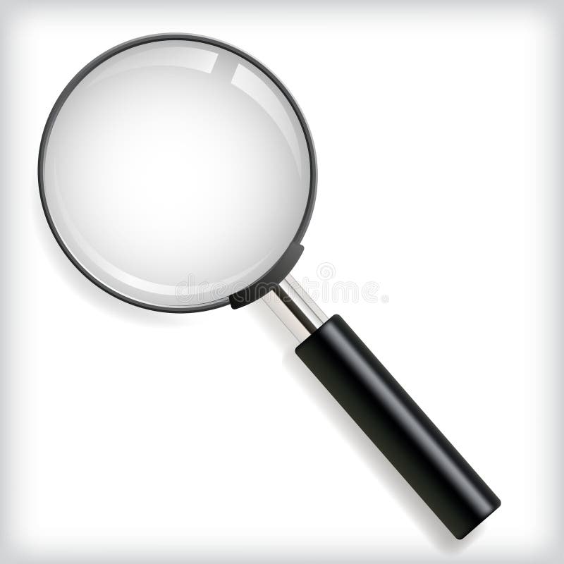 Realistic Vector Magnifying Glass Stock Vector - Illustration of ...
