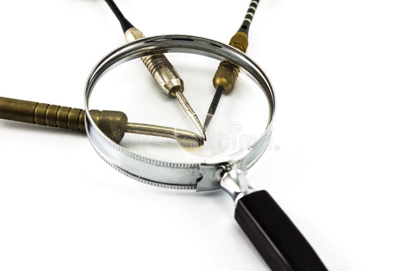 Use Magnifying Glass Music Sheets of Guitar . Stock Image - Image of ...