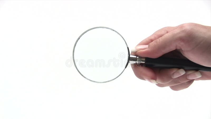 A Magnifying Glass with a Coronavirus in it Stock Video - Video of ...