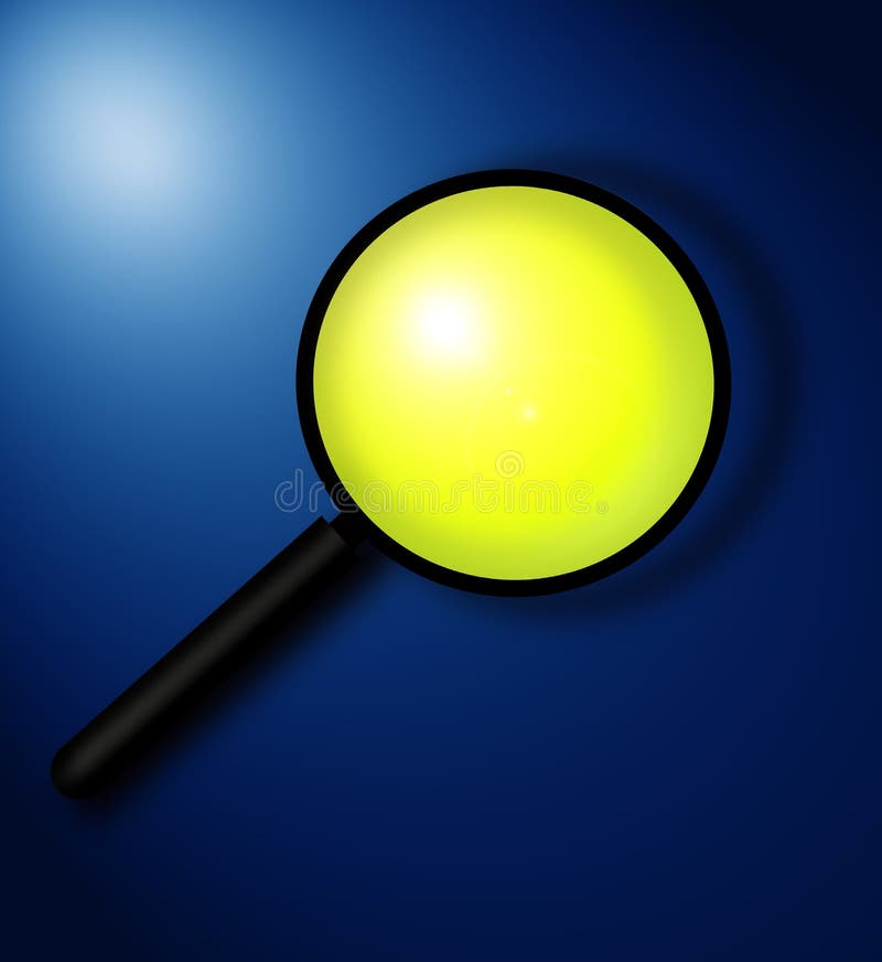 Magnifying glass stock illustration. Illustration of enlarge - 5187331