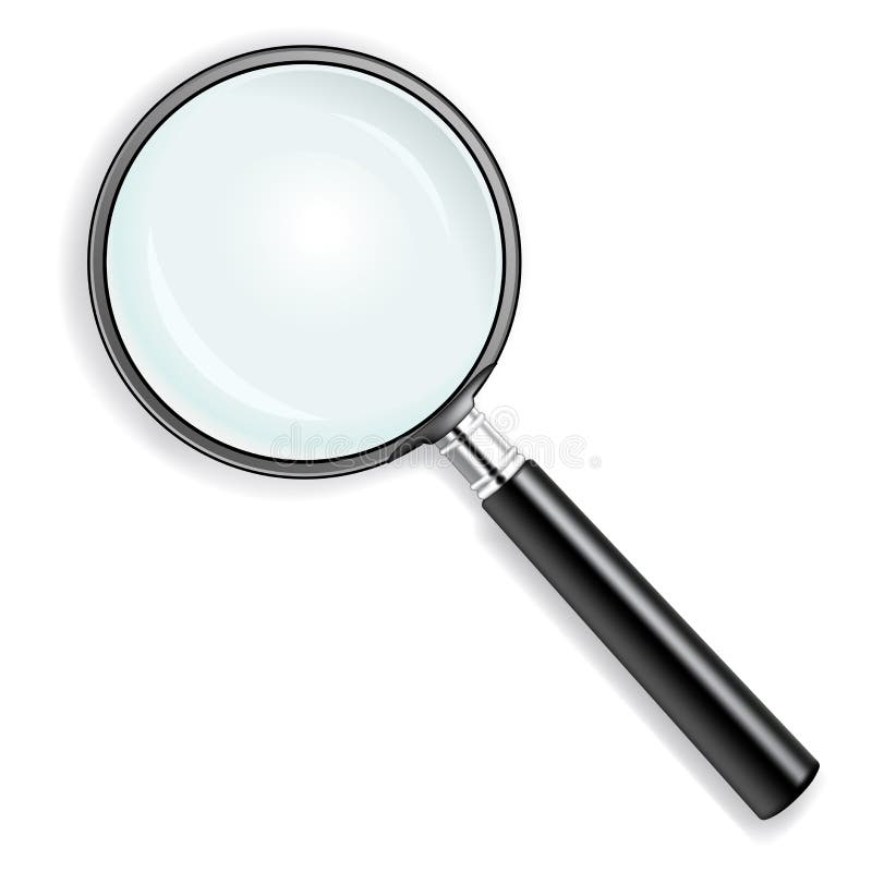 Eye Spy Magnifying Glass stock illustration. Illustration of eyecare ...