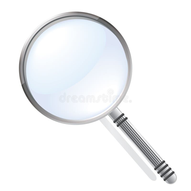 Magnifying glass stock vector. Illustration of glossy - 16049566