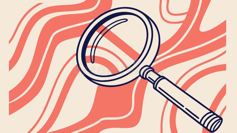 Magnifying Glass Abstract Design Vector Illustration Optics, Vector ...