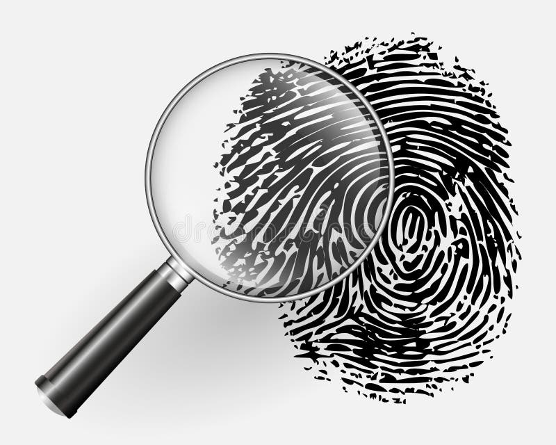 Abstract Fingerprint Scanner in Progress - Identity Verification ...