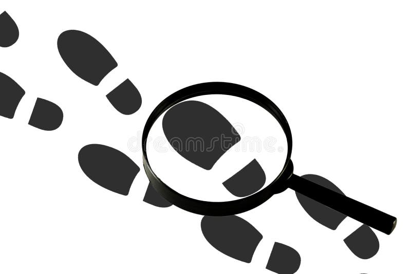 Magnifying Glass Footprints Stock Photos - Free & Royalty-Free Stock ...