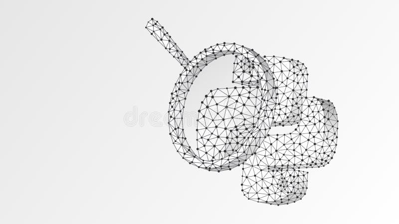 Magnifying Glass Analysis Of Python Coding Language Research Programming Developing Concept