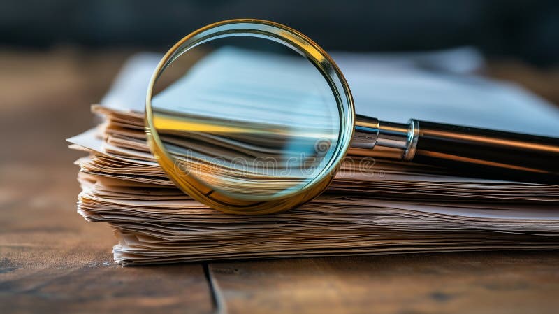 Magnifying Glass and the Ancient Magic Book Stock Photo - Image of ...