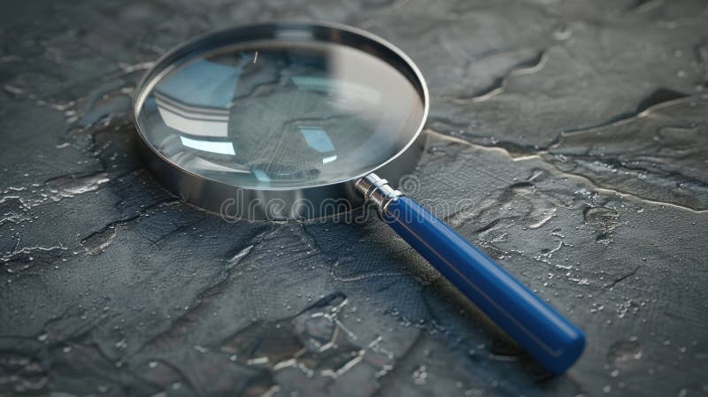 The Magnifying Glass on Texture.AI Generated Image Stock Photo - Image ...