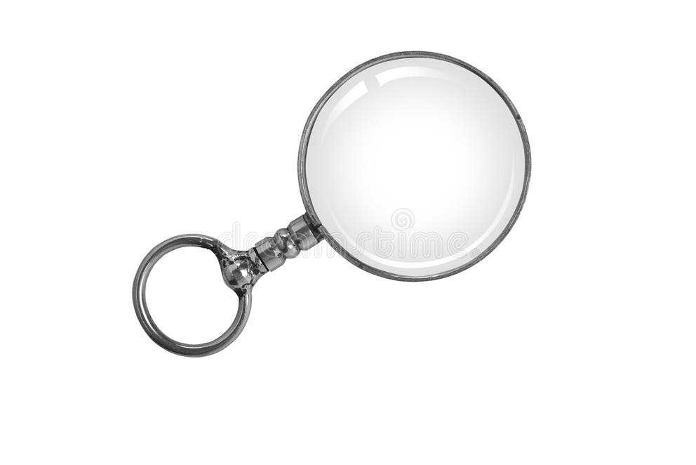 Magnifying Glass - Clipping Path Stock Photo - Image of magnifier ...