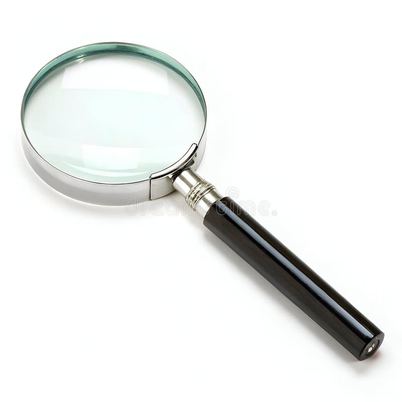 Magnifying Glass, Close-up Examination Tool Stock Illustration ...