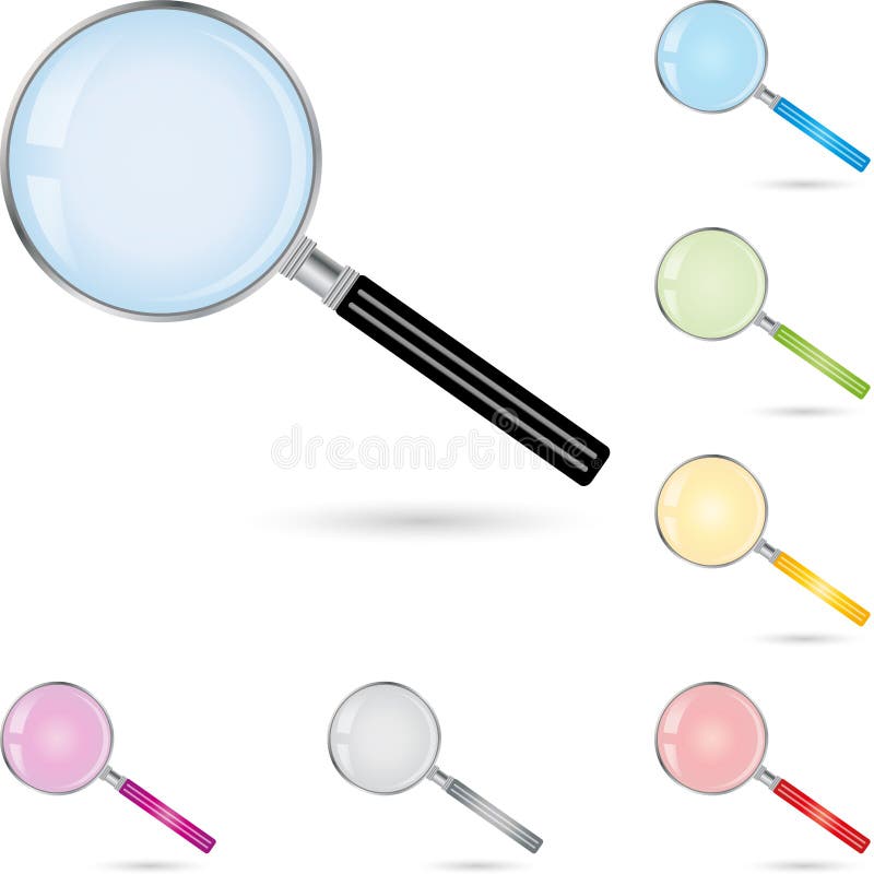 Magnifying Glass, Colored, Magnifying Glass Logo Stock Vector ...