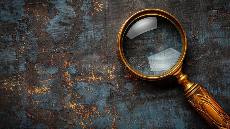 Magnifying Glass at Colour Vibrant Background with Copy Space ...
