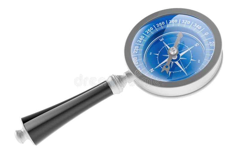 Compass 3d Rendering Isometric Icon. Stock Vector - Illustration of ...