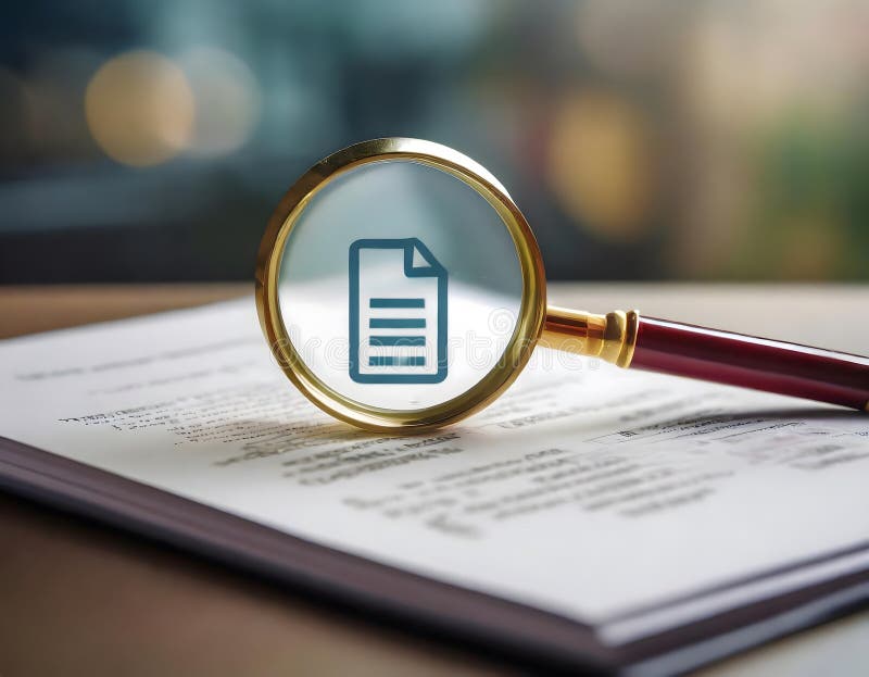 Magnifying Glass, Concept of Information Search and Document ...