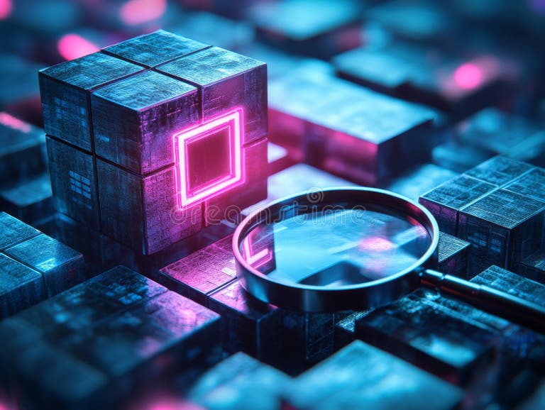 A Magnifying Glass in 3D, Analyzing Data Layers within a Digital Cube ...